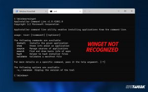 What to Do if WinGet is Not Recognized On Windows?