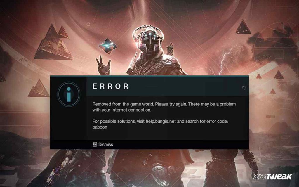 How to Fix - Error Code Baboon Destiny 2
