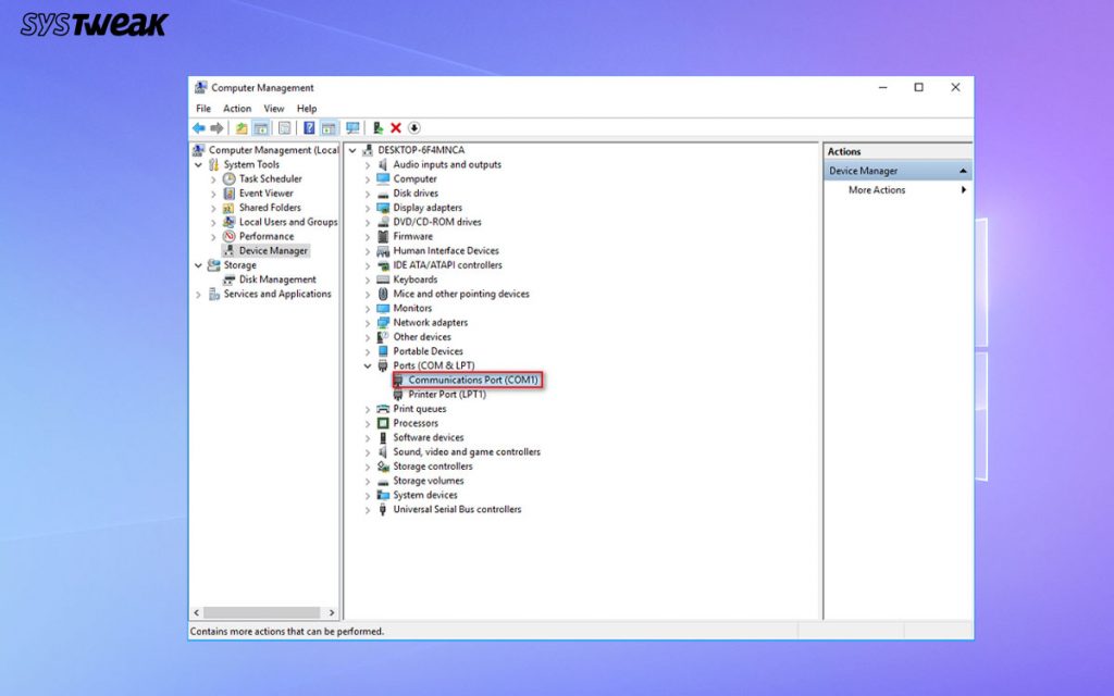 Resolved - Missing COM ports in Device Manager Issue