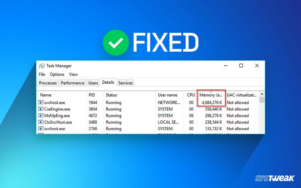 How To Fix svchost High Memory Usage