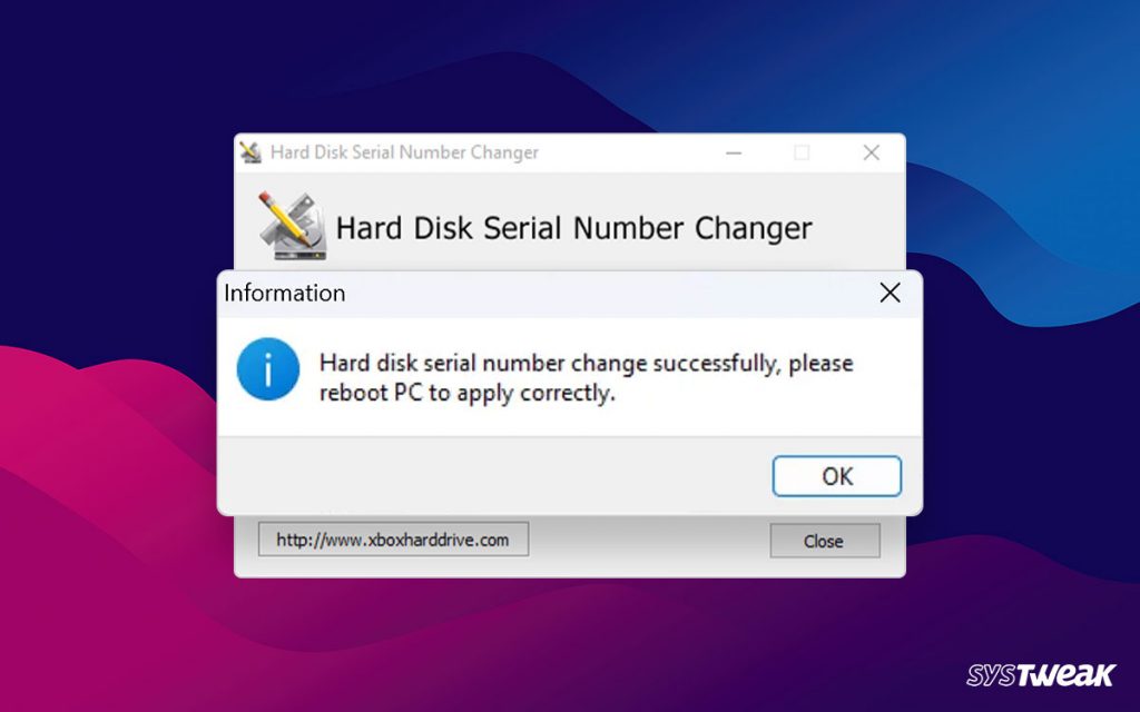 Hard Disk Serial Number Changer Unable to Write Disk in Drive