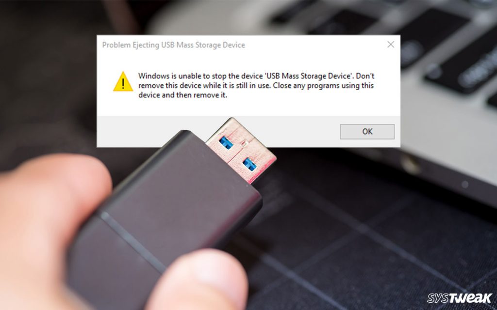 Problem Ejecting USB Mass Storage Device on Windows - [Solved]
