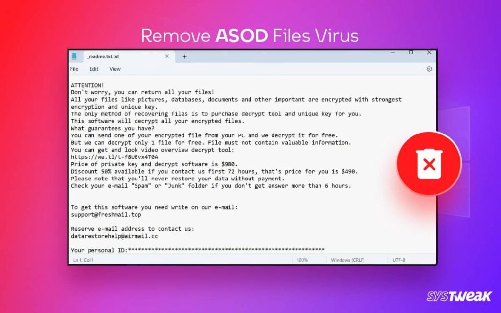 How to Remove ASOD Files Virus?