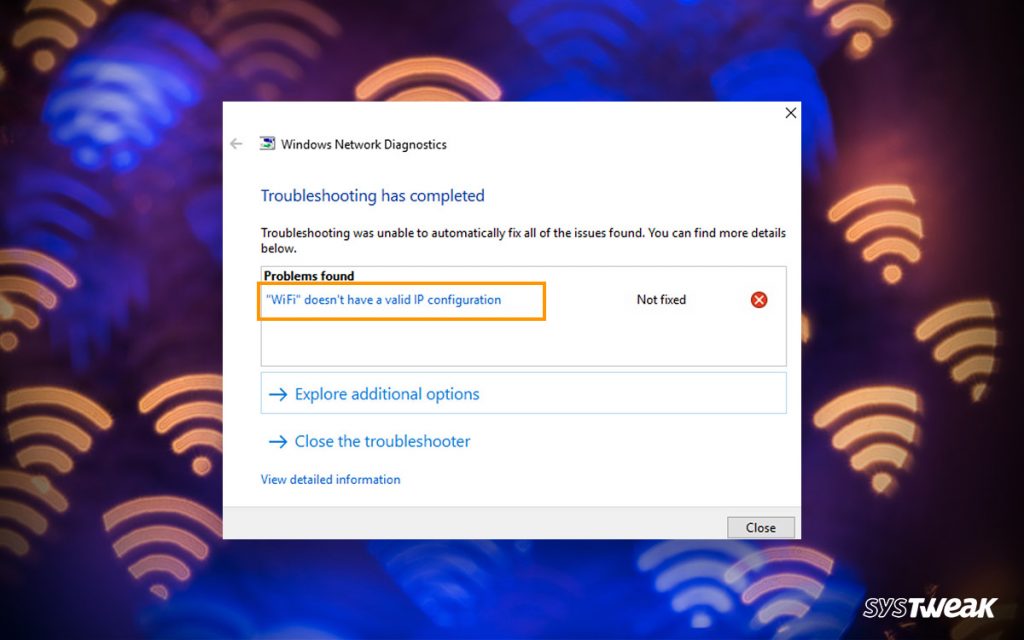 How to Fix Wi-Fi Doesn't Have a Valid IP Configuration Error