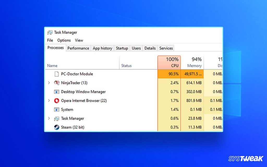 PC Doctor Module High CPU Usage - Stop From 100% Usage