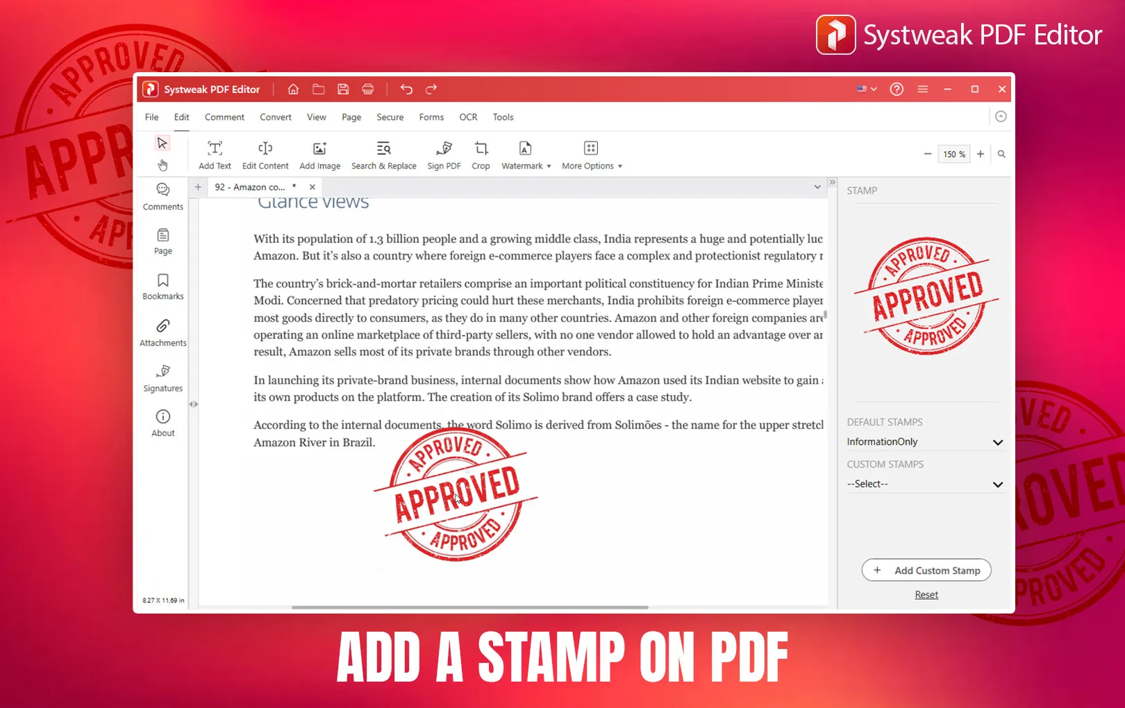 How to Add a Stamp on PDF | Insert Stamp in PDF on Windows