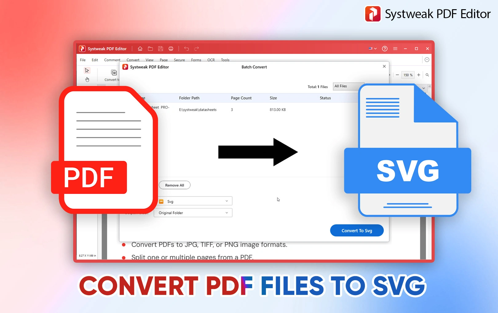 How to Convert PDF Files to SVG - PDF to SVG converter