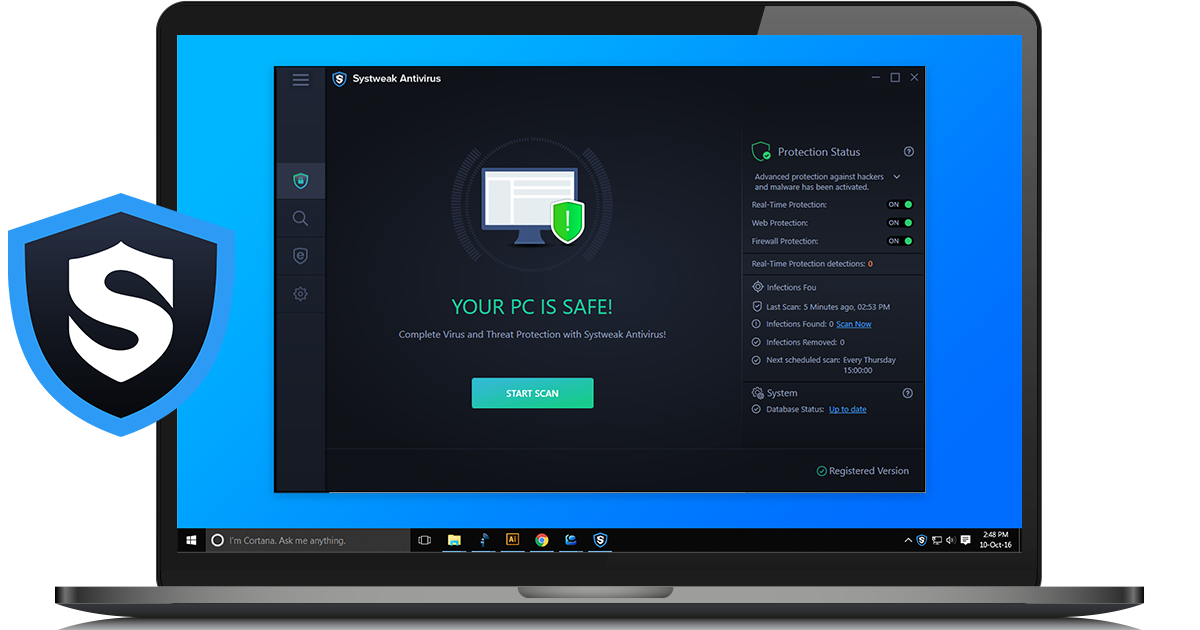 User Interface - Systweak Antivirus